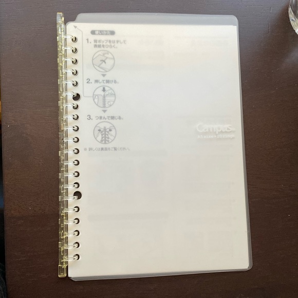 Office | Kokuyo Campus Binder Notebook Clear | Poshmark